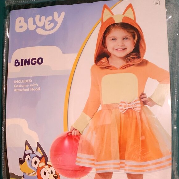 Spirit | Costumes | Bingo Bluey Costume W Attached Hood Tail Orange ...